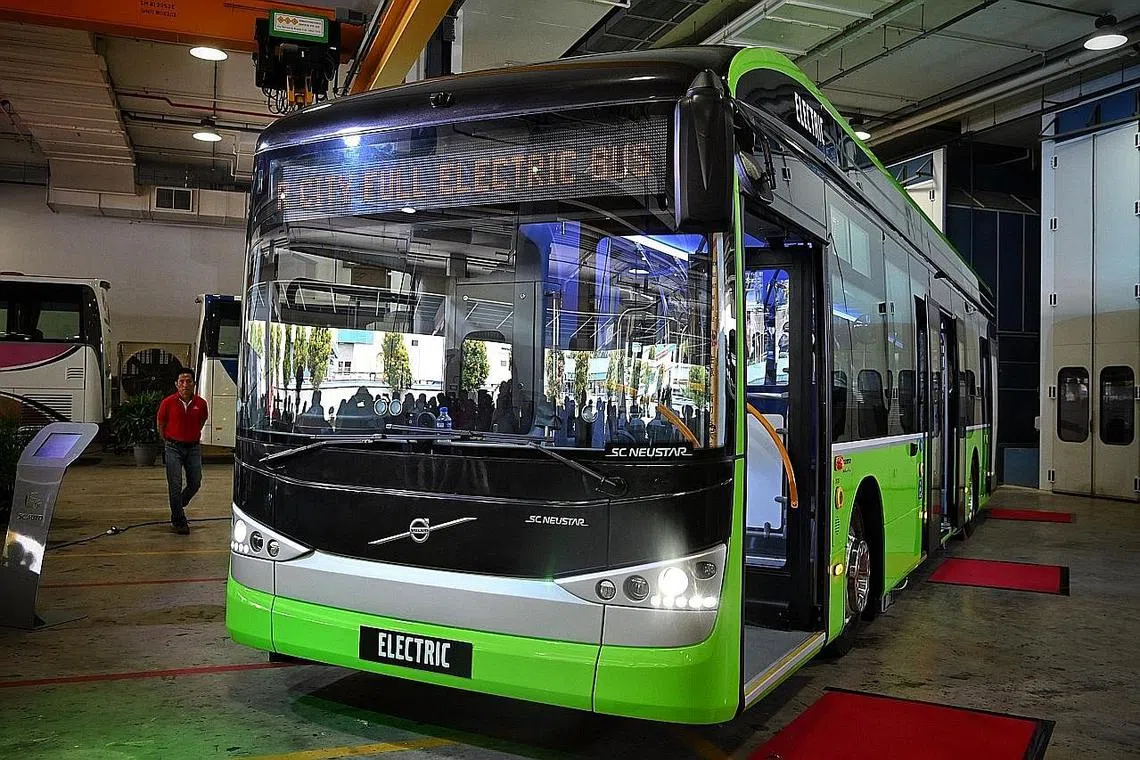 Bas elektrik pertama buatan Singapura dilancar, Berita Singapura ...