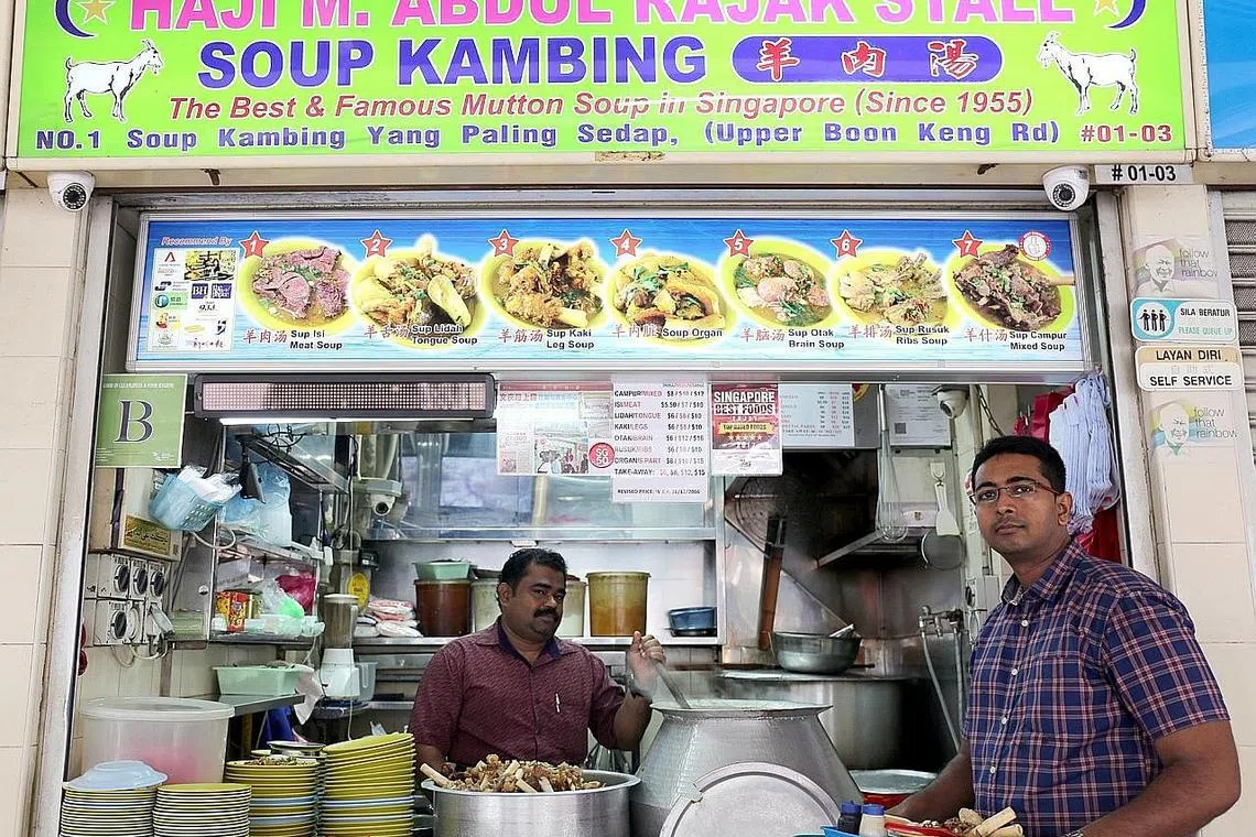 Generasi ketiga jayakan sup kambing Upper Boon Keng, Berita Singapura ...
