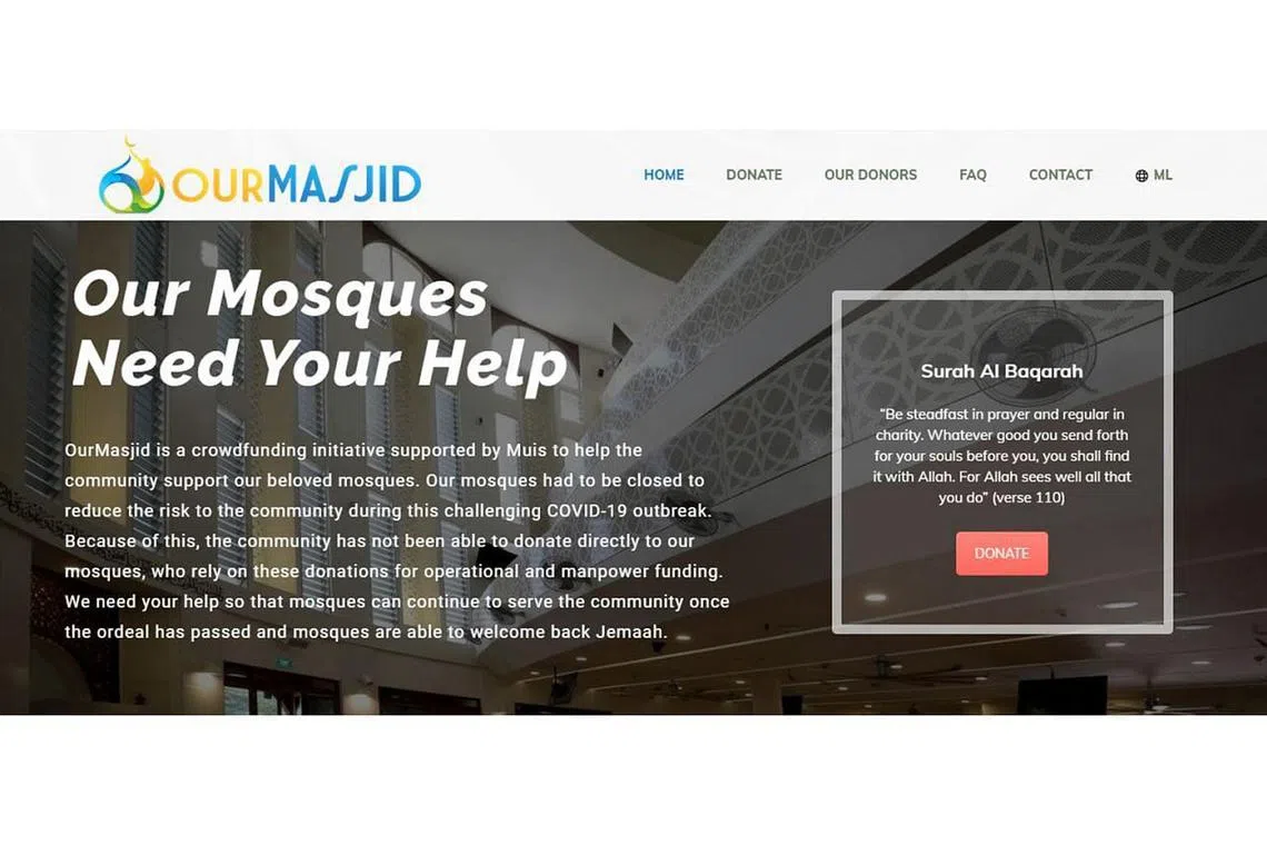 Portal derma masjid dalam talian dilancar, Berita Singapura ...