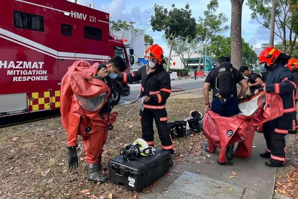 SCDF kawal kebocoran kimia di Loyang, Berita Singapura - Beritaharian.sg