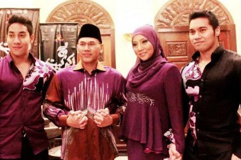 Walau Raya berjauhan, suami dan anak tiri tetap di hati Nor Aniza ...