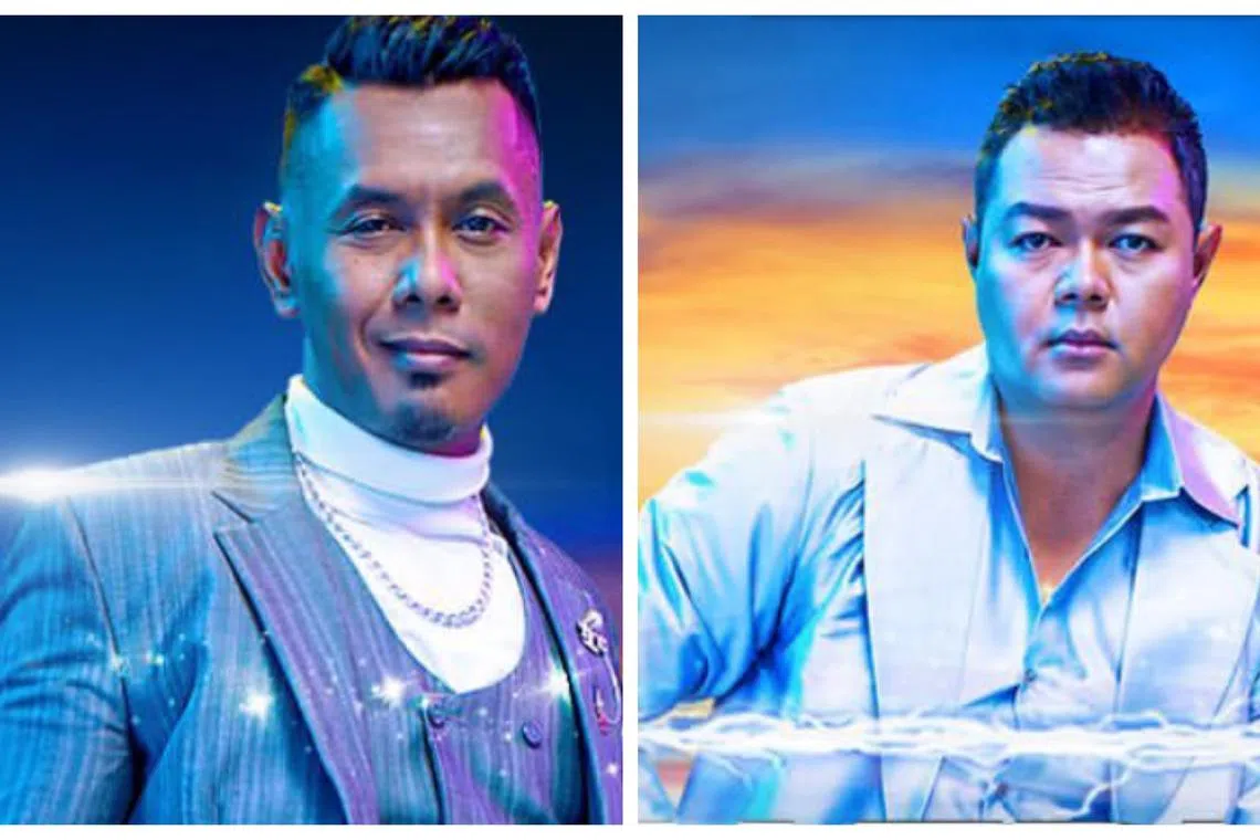 Dua penyanyi SG, Fuad Rahman dan Hazrul Nizam, antara bintang Gegar ...