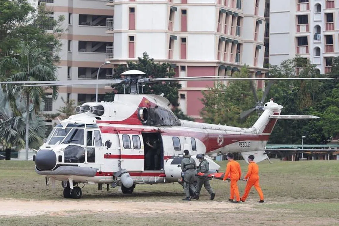 Helikopter Super Puma peraga keupayaan RSAF di sambutan ulang tahun ke ...