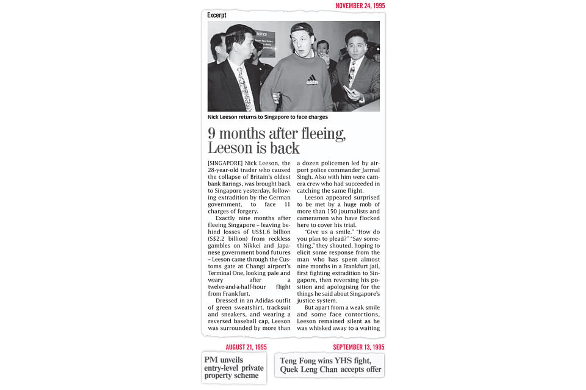 1995: Nick Leeson brings down Barings - The Business Times