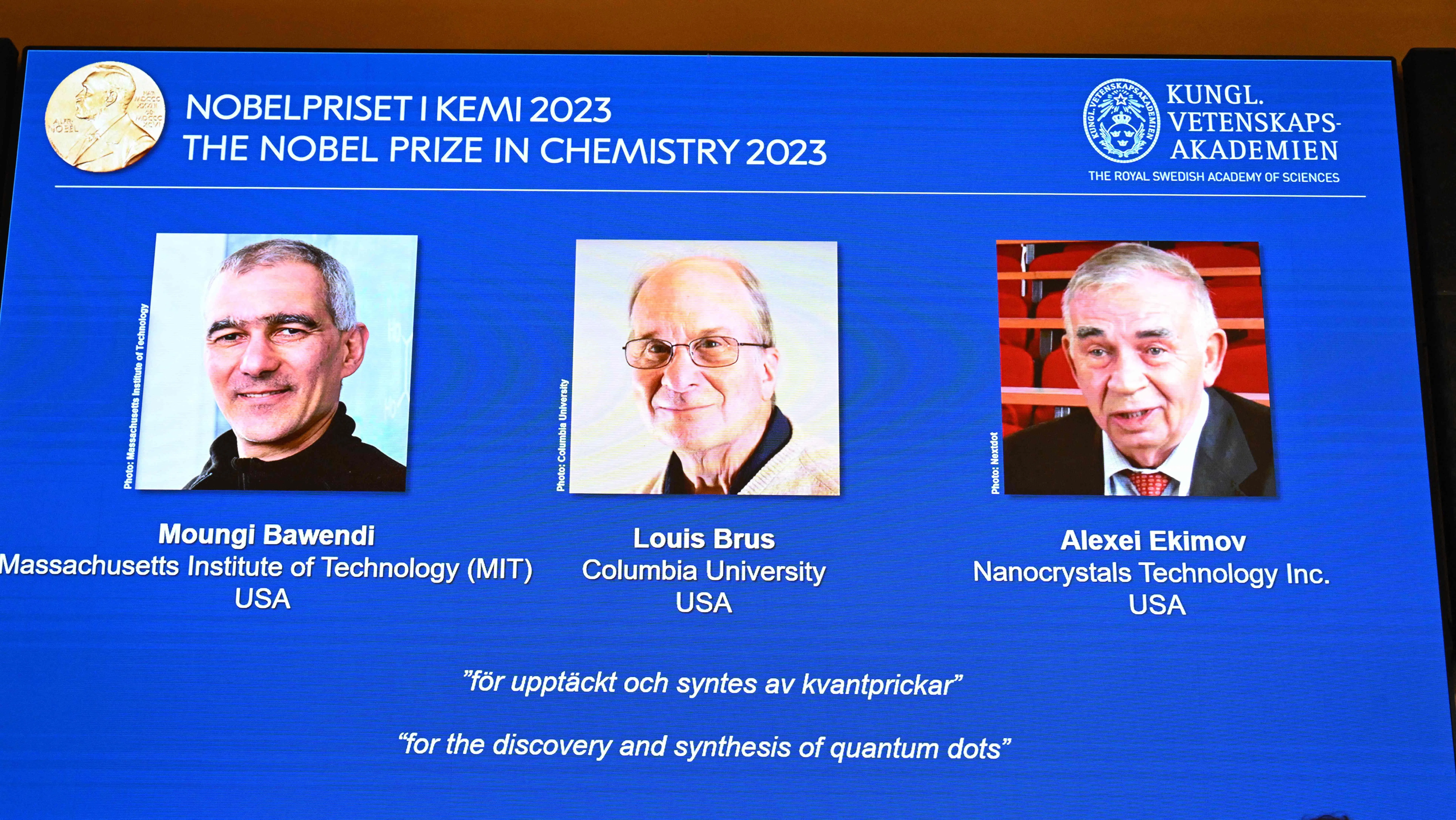 Nobel Chemistry prize awarded for discovery of quantum dots used in LED ...