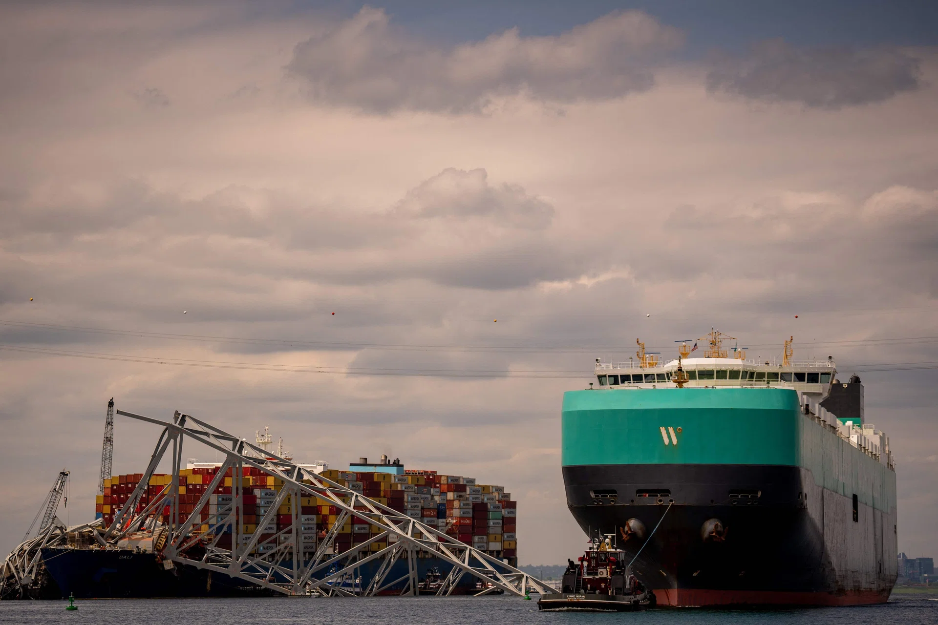 Baltimore's trapped ships start leaving as new channel opens - The ...
