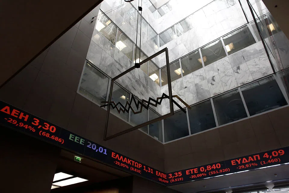 Greek stock exchange savaged on re-opening - The Business Times