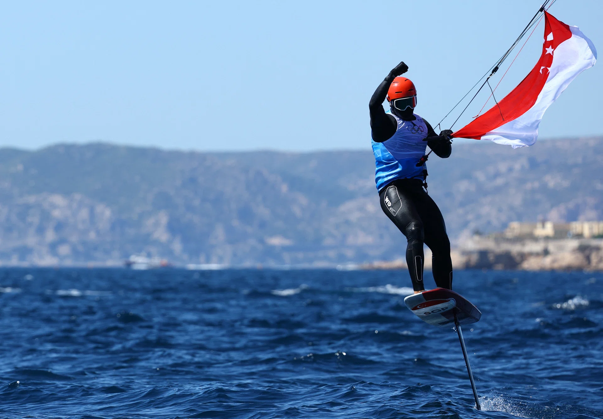 Singapore kitefoiler Max Maeder wins Olympic bronze on National Day ...