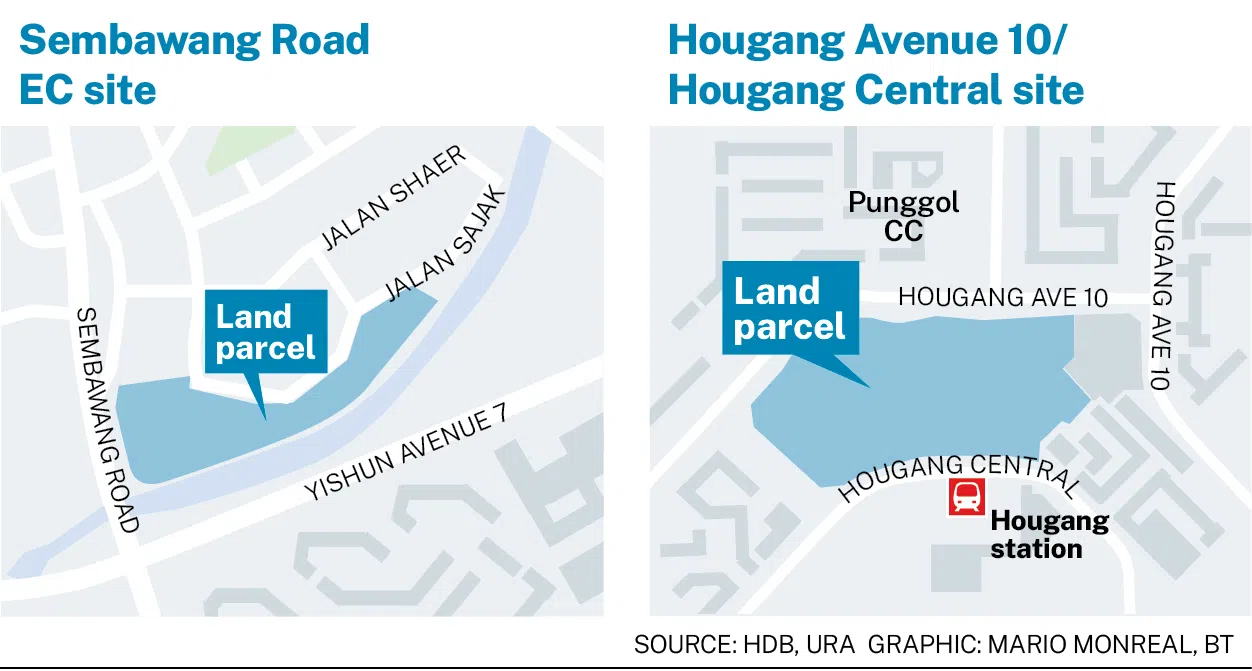HDB launches Sembawang executive condo site, Hougang mixed-use plot for tender; to yield over ...