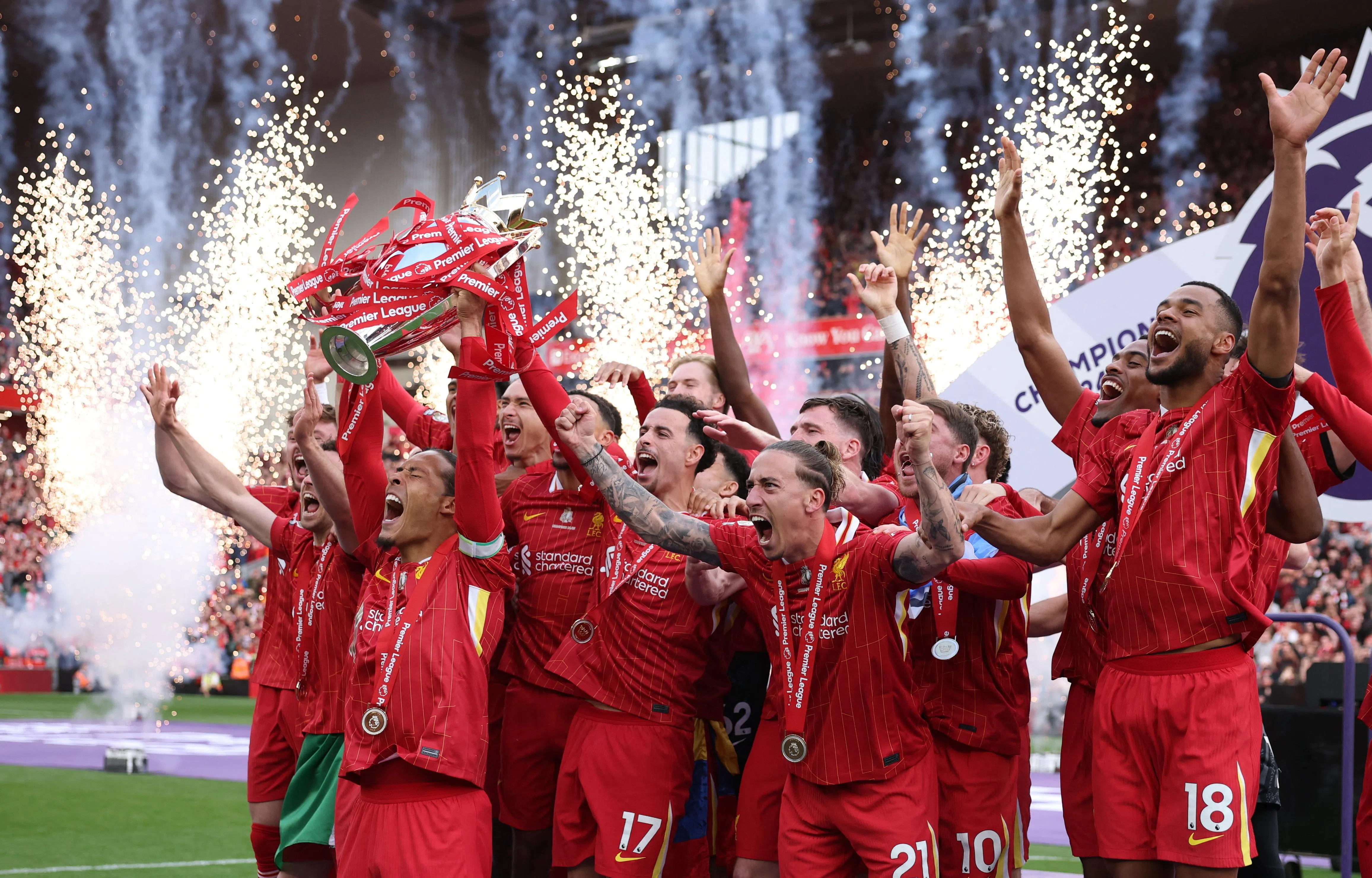 Liverpool lift Premier League trophy after Palace draw - The Business Times