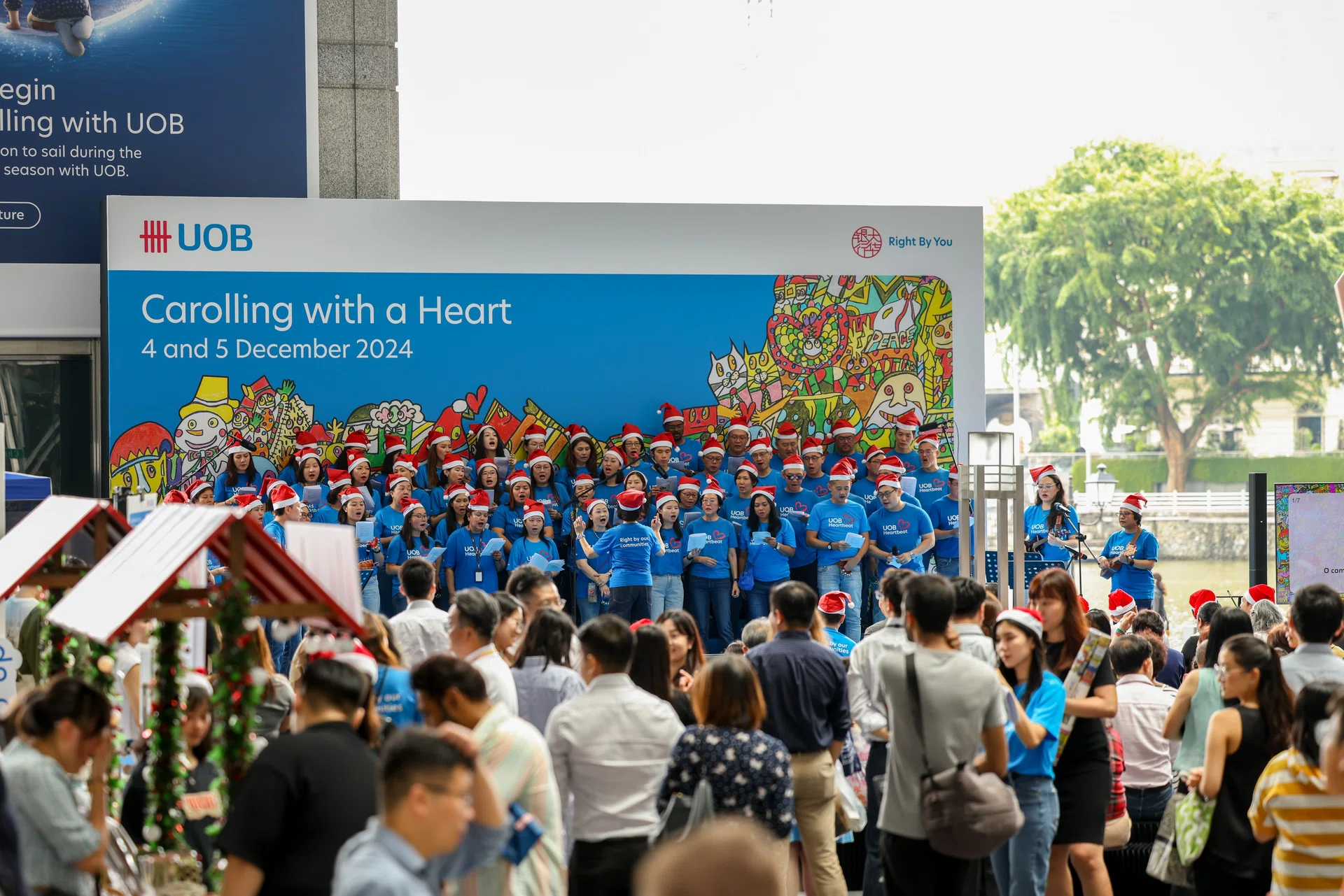 UOB brings festive cheer to community with pop-up event, carolling ...