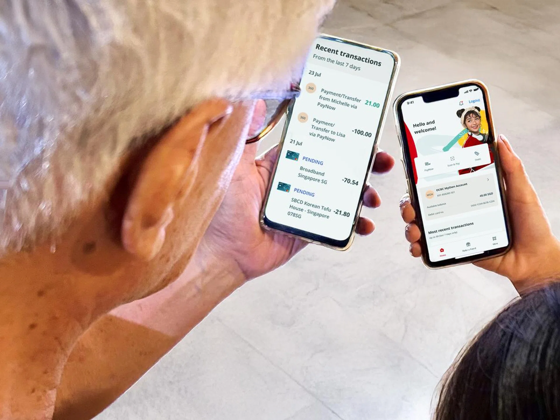 OCBC banking app to roll out text size options to improve accessibility ...