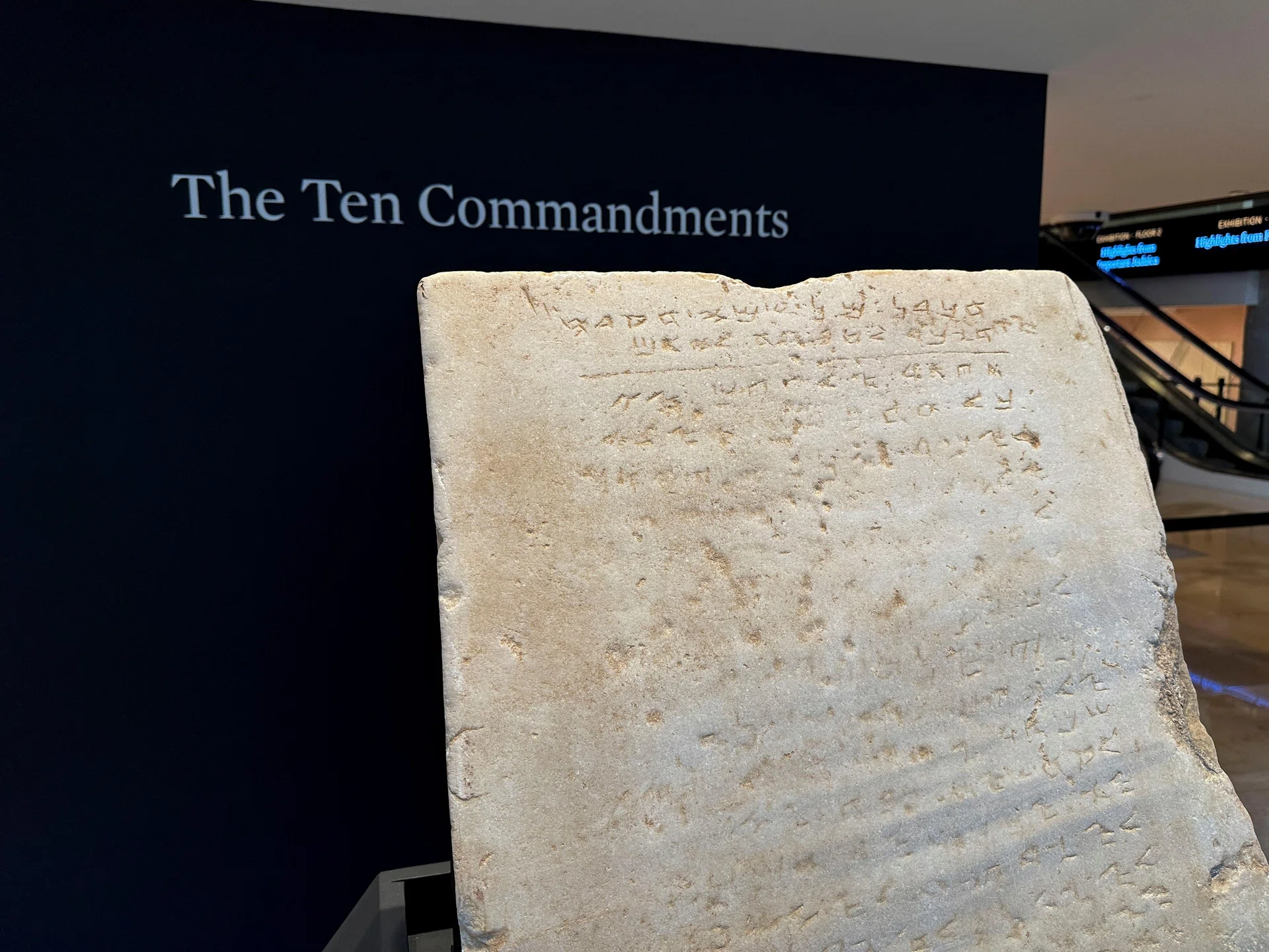 Stone tablet engraved with Ten Commandments sells for US$5 million ...