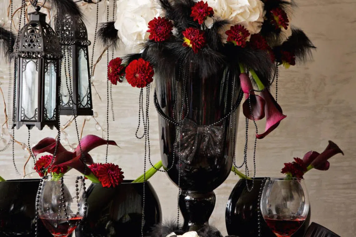 Scarlet Red and Sexy Black Wedding Theme Inspo - Female Singapore ...