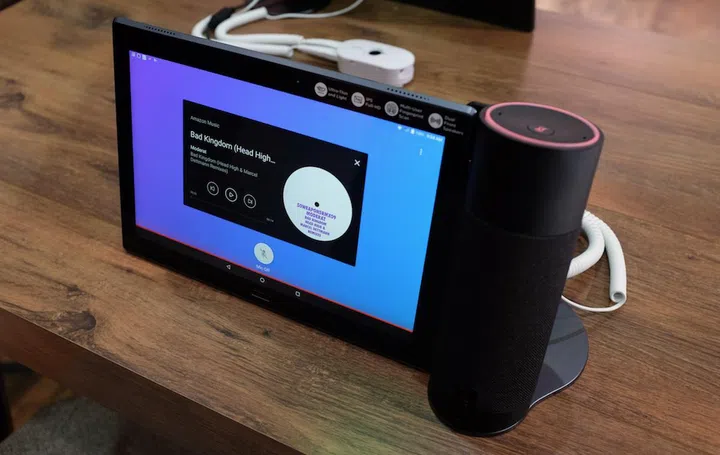 The Lenovo Home Assistant Pack is an Alexa speaker dock that works with ...