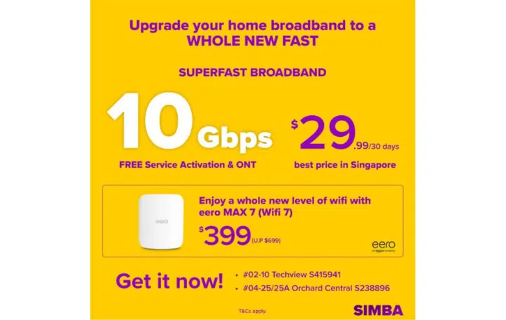 We found a Simba 10Gbps Internet plan at S$29.99 but only for a lucky ...
