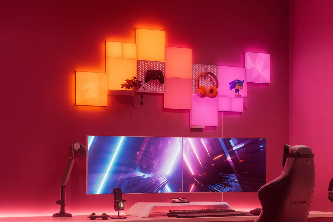 The Nanoleaf Blocks is a great way to let your wall show some ...
