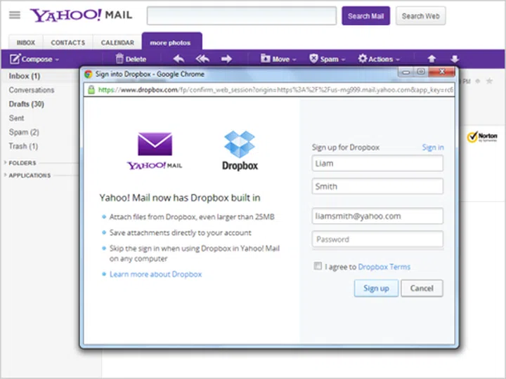 Yahoo Mail Offers Dropbox Integration | HardwareZone Singapore