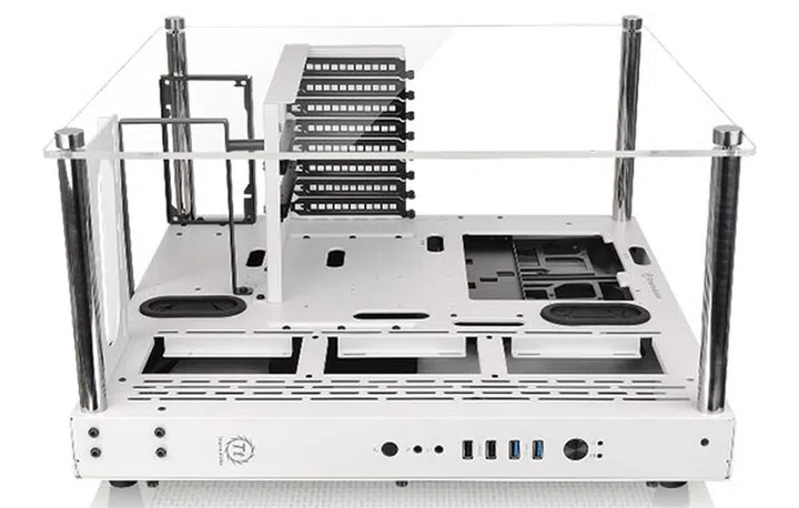 The Thermaltake Core P3 is a compact wall-mounted chassis that shows ...
