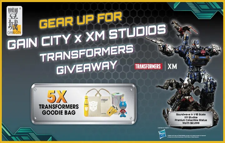 Stand a chance to win an exclusive Transformers Soundwave Figurine (1/ ...