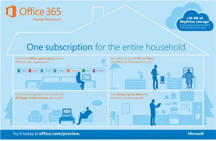 New Office 365 Subscriptions for Consumers and Small Businesses ...