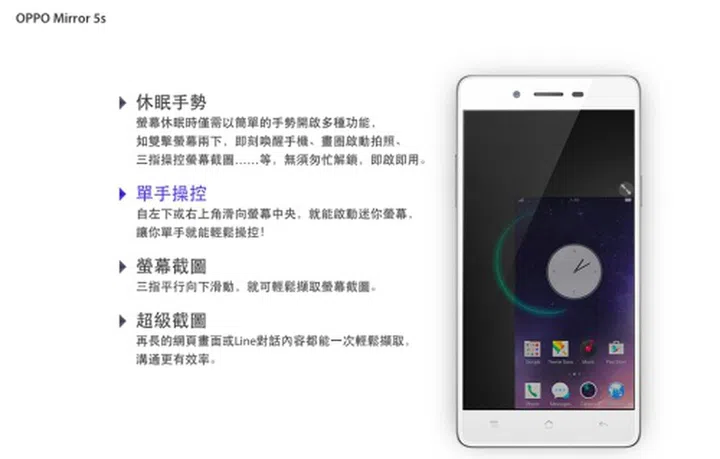 Oppo unveils Mirror 5s in Taiwan, runs on Snapdragon 410 and Android 5. ...