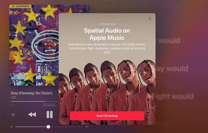 Spatial Audio with Dolby Atmos and Lossless Audio options are now ...