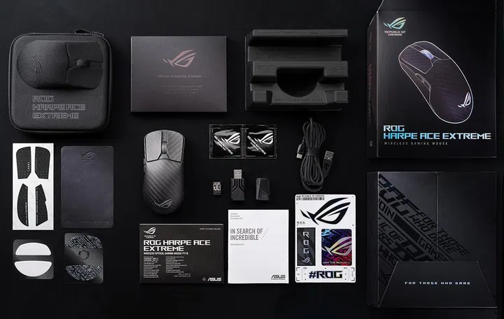 The ROG Harpe Ace Extreme is a S$399 carbon fiber gaming mouse that weighs just 47g ...