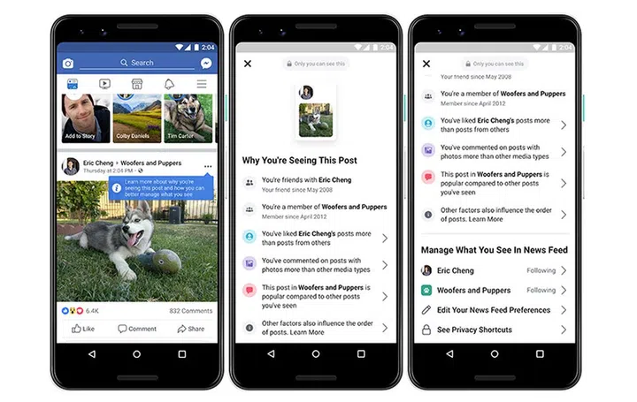 Facebook will now explain why a post appears on your News Feed ...