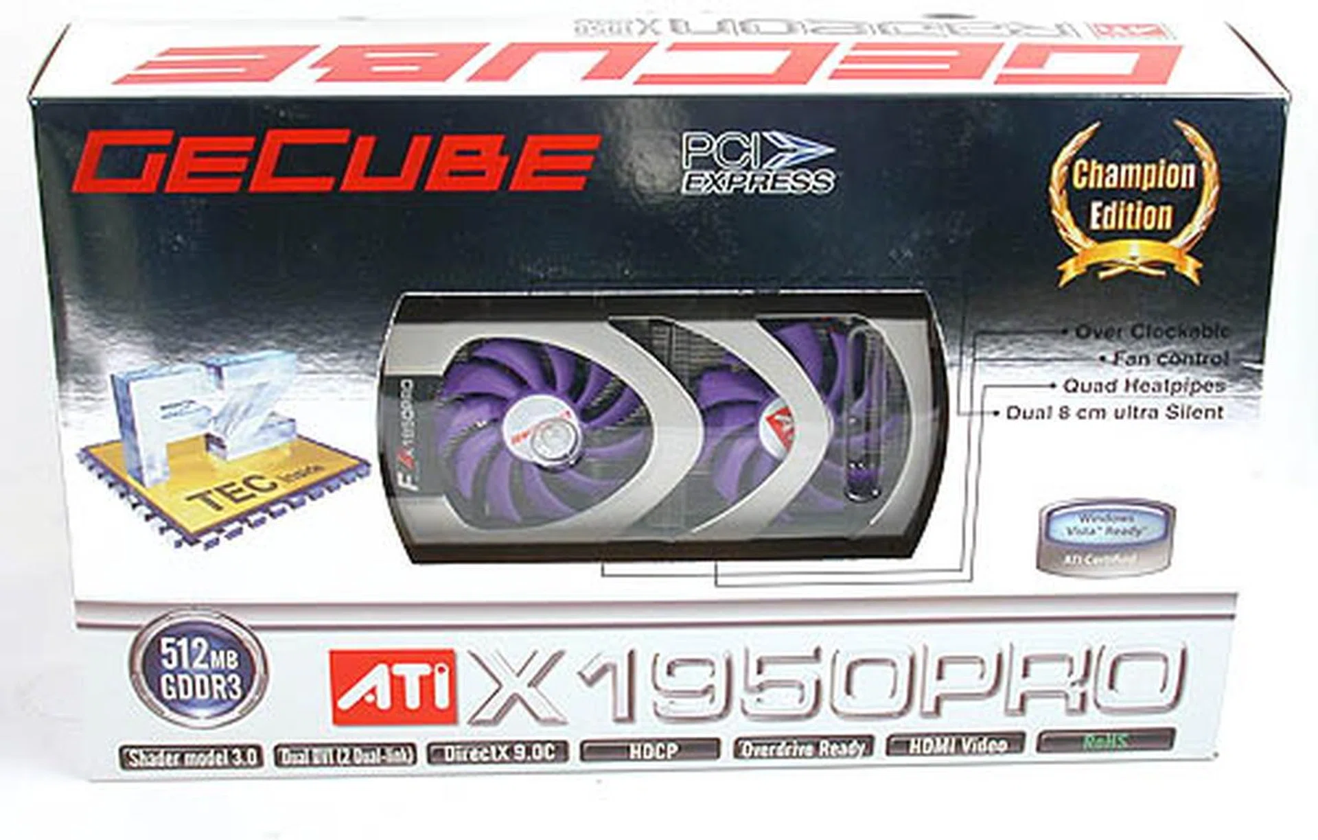 GeCube FZ Cool Radeon X1950 PRO Champion Edition 512MB | HardwareZone ...