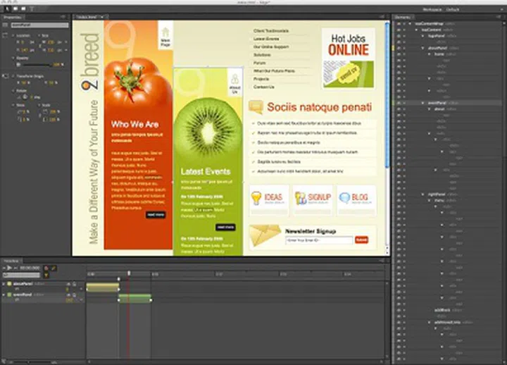 Adobe Edge Preview Offers Flash-style Design Interface for HTML5 | HardwareZone Singapore