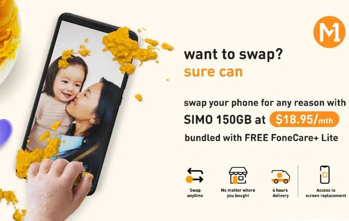 New device care package from M1 allows you to swap your phone once no ...