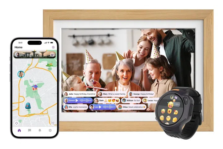 myFirst Fone R2 smartwatch for kids and Circle 2.0 app has smart location tracking and Momojis ...