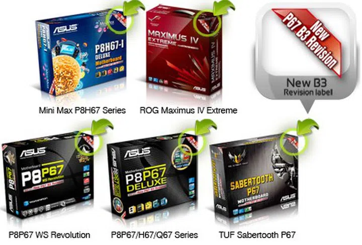 ASUS Begins Shipping Updated Intel 6 Series Chipset-based Motherboards ...