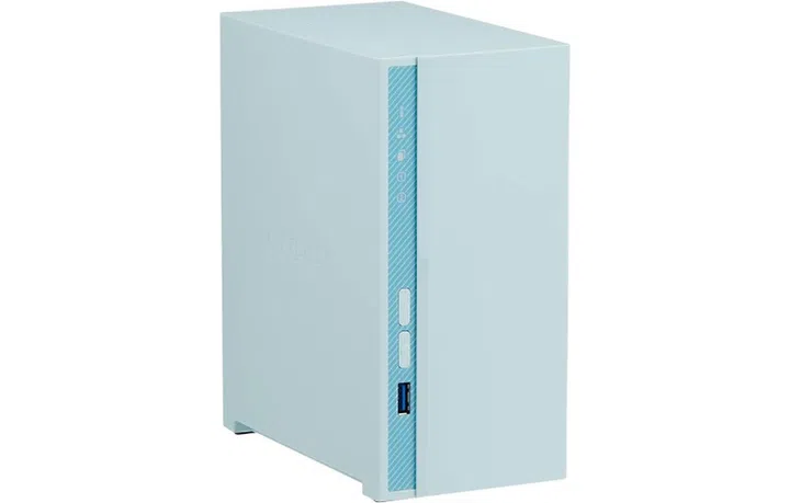 QNAP’s new 2-bay TS-230 NAS comes festooned in a baby-blue hue ...