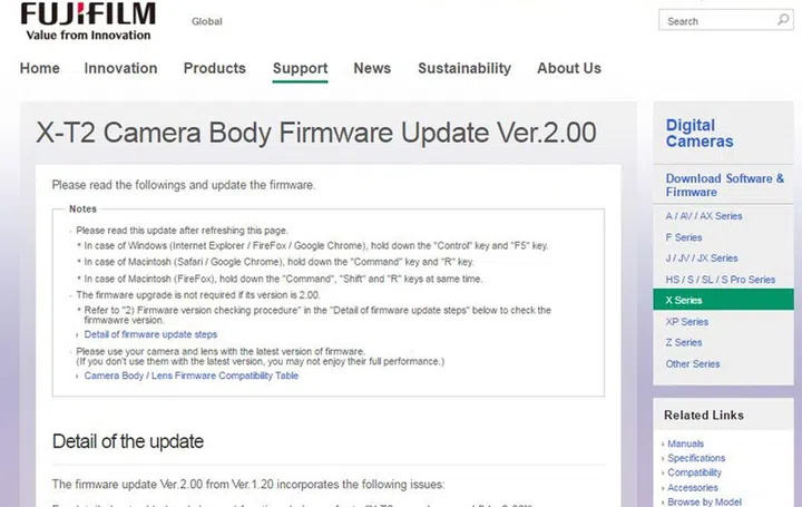 Kaizen love! Fujifilm has just released new firmware for the X-T2 and X-Pro2 | HardwareZone ...