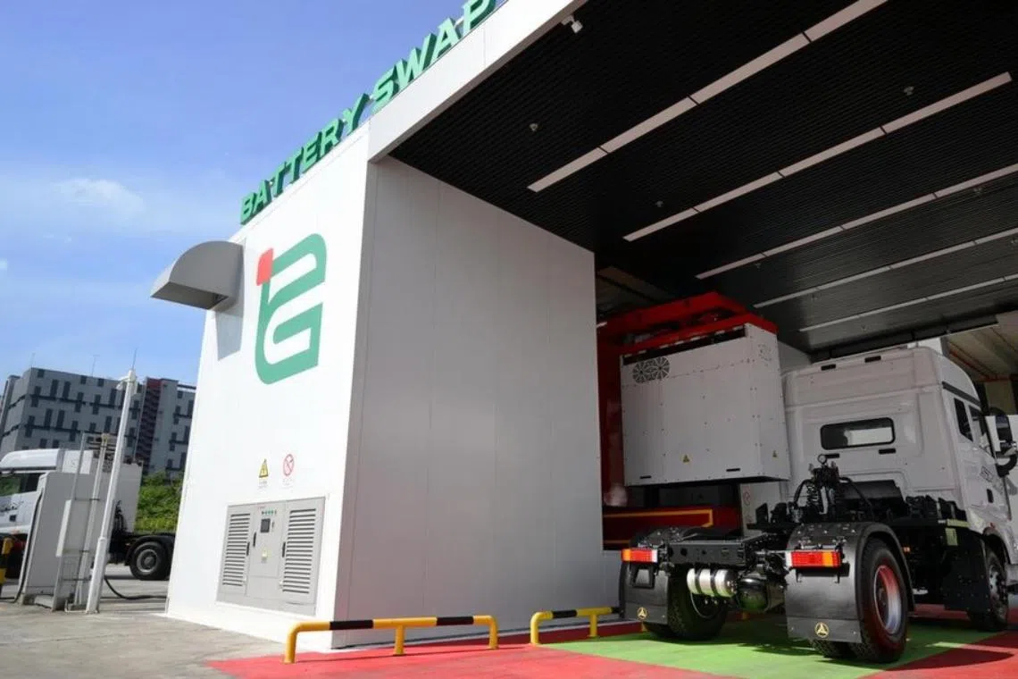 Singapore’s first public battery charge and swop station for heavy ...
