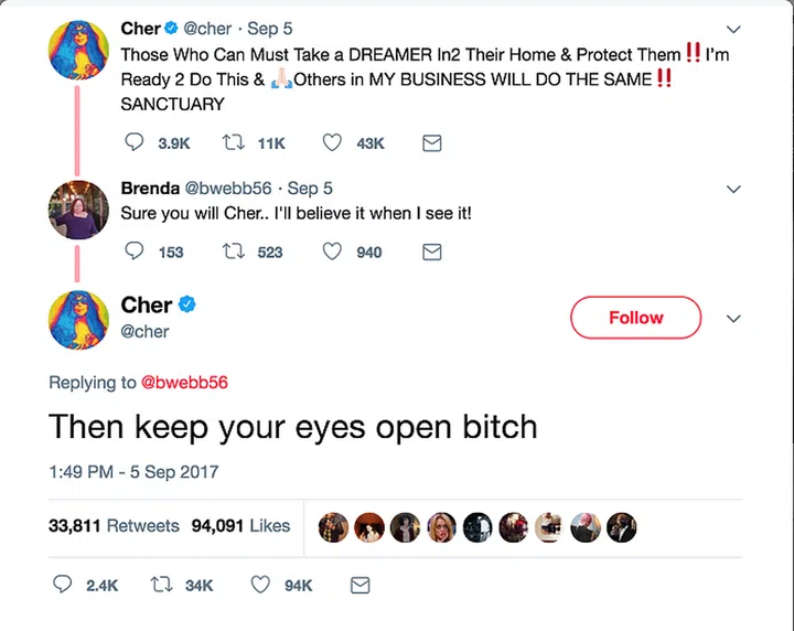 11 Of Most Brutal Celebrity Clapbacks And Disses Of 2017 | Harper's ...