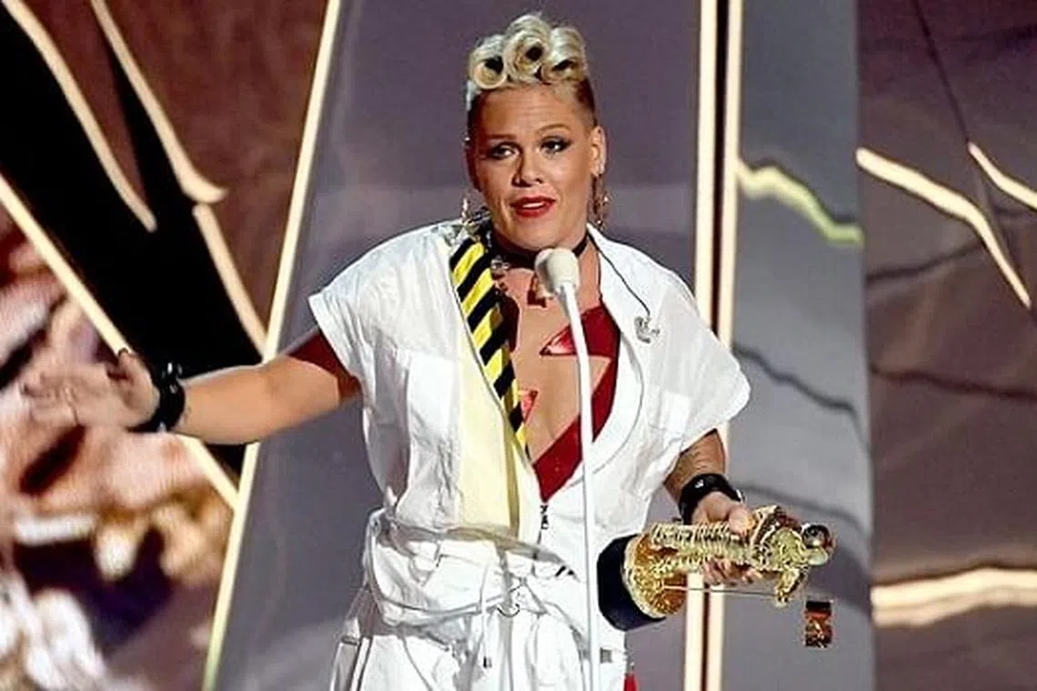 Pink's Powerful VMAs Speech Was An Ode To Her Daughter | Harper's ...