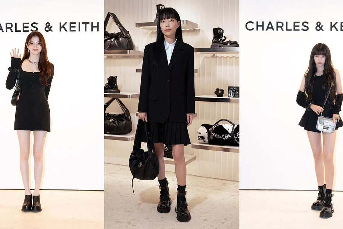 Han So-hee, (G)-IDLE's Soyeon Grace CHARLES & KEITH's Gangnam Flagship Opening | Harper's Bazaar ...