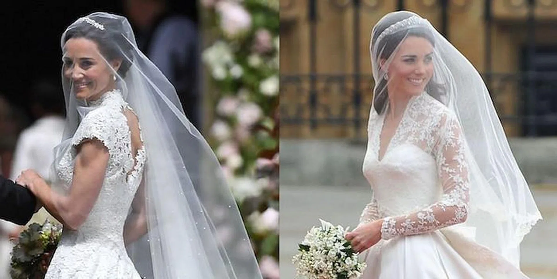 Pippa Middleton Channels Kate's Lace Wedding Dress | Harper's Bazaar ...