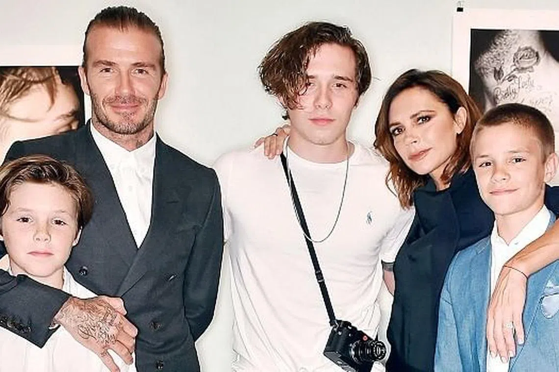 The Beckham Family Couldn't Look Prouder While Supporting Brooklyn At ...