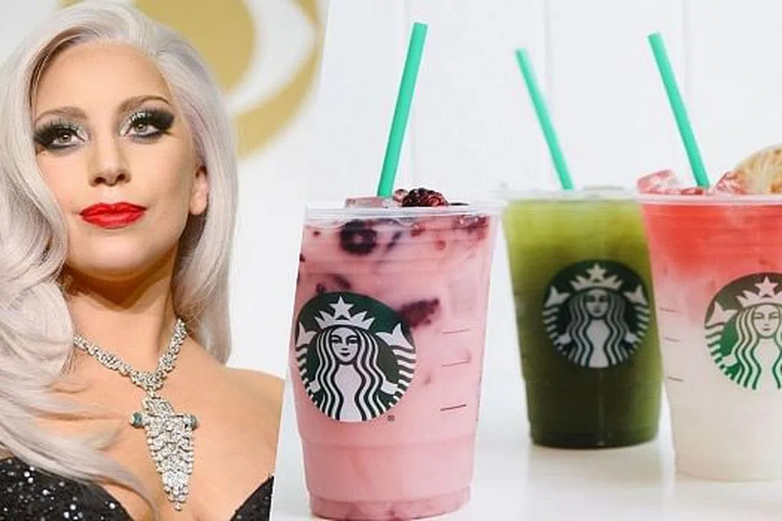Lady Gaga Partners With Starbucks For A Line of Rainbow Drinks | Harper ...