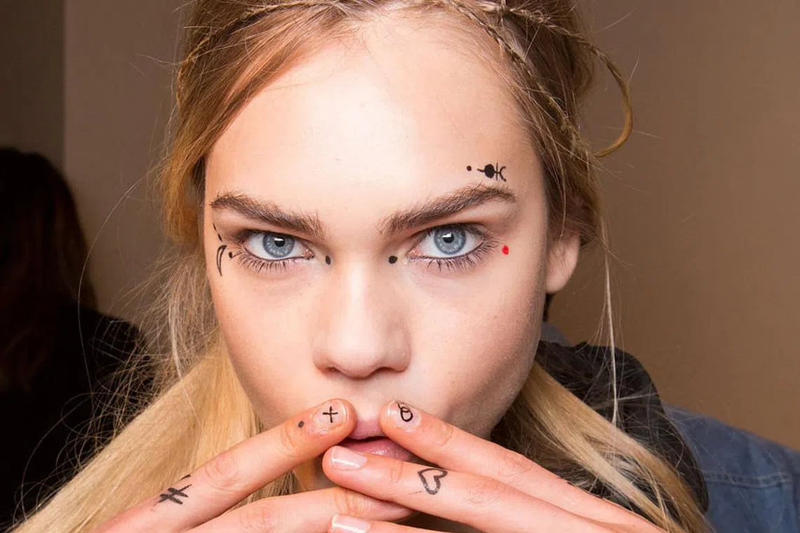 Temporary Tattoos And Braids At Giamba - Harper's Bazaar Singapore ...