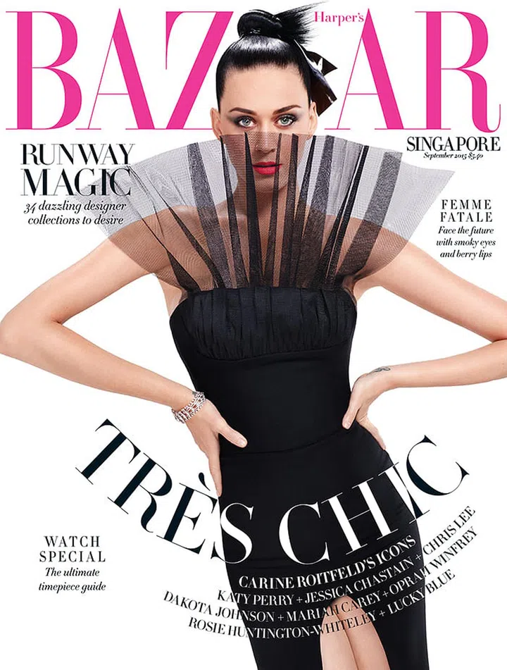 Katy Perry Is Our September 2015 Cover Star! | Harper's Bazaar Singapore