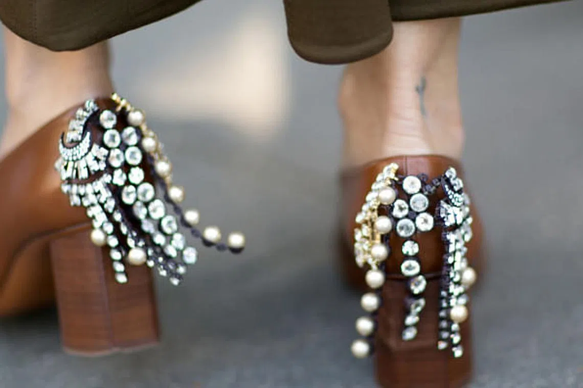 The Coolest Trend At Fashion Week? Shiny, Metallic Shoes | Harper's ...