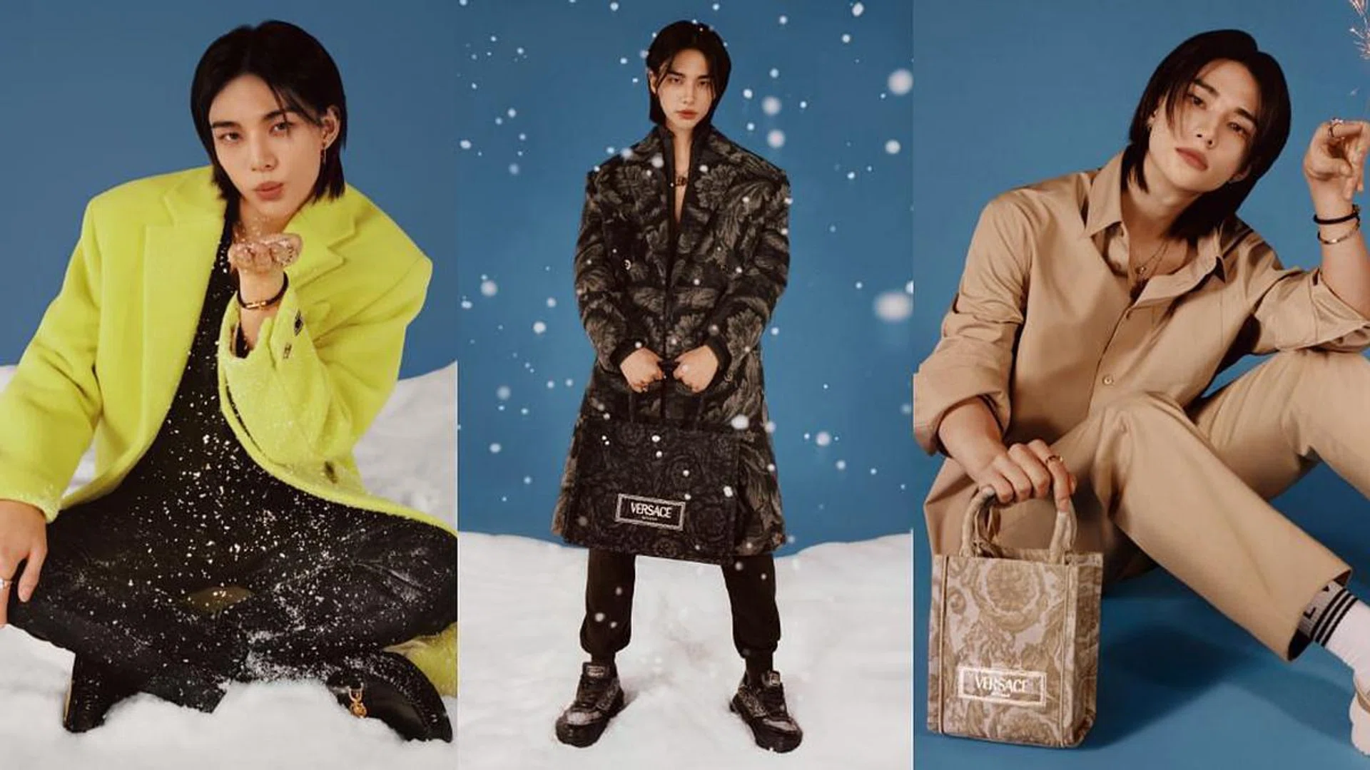 Hyunjin Is Here To Wish You A Very Versace Christmas | Harper's Bazaar Singapore