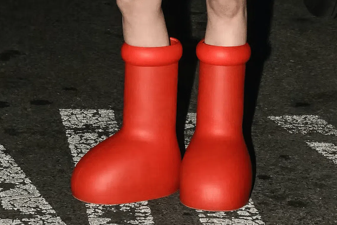 Let's Talk About The Big Red Boots Breaking The Internet | Harper's ...