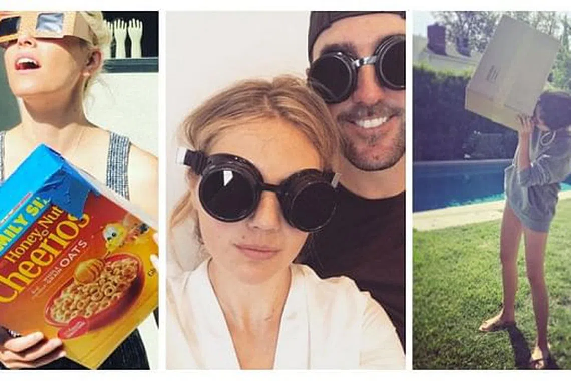 The Best Celebrity Instagrams of the Solar Eclipse | Harper's Bazaar ...
