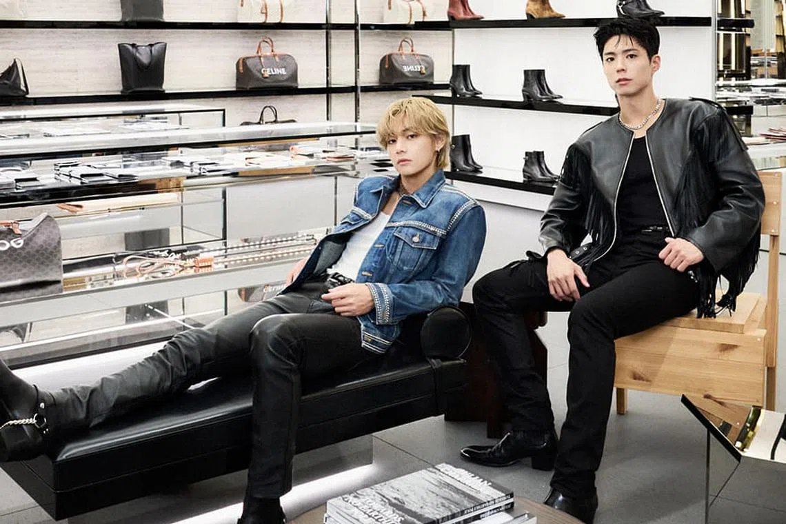 V And Park Bo Gum Touch Down In Tokyo For CELINE | Harper's Bazaar Singapore